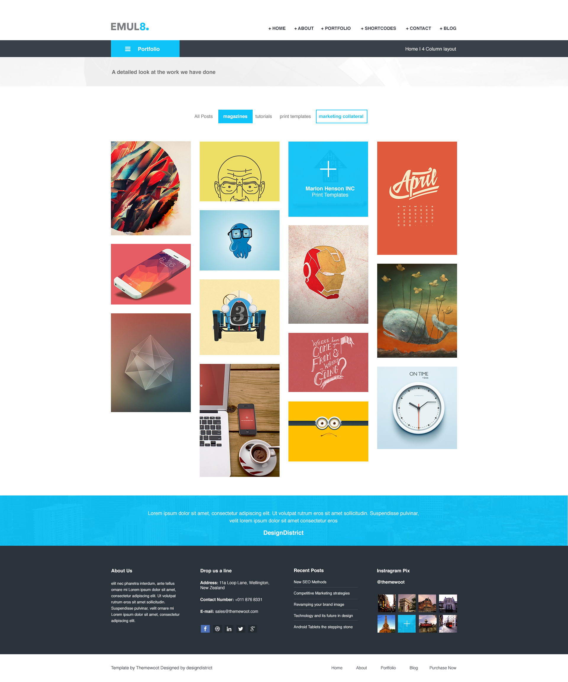 Emulate PSD by DesignDistrict | ThemeForest